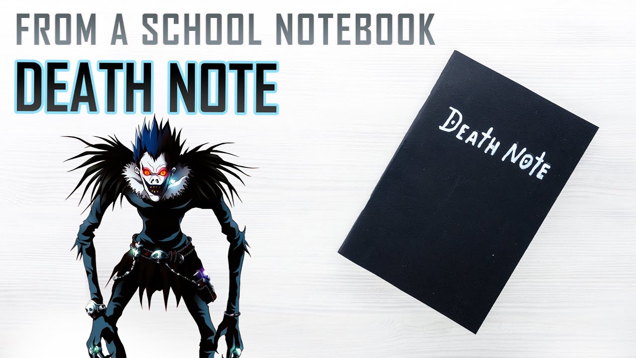 DIY DEATH NOTE from a School Notebook! - YouTube