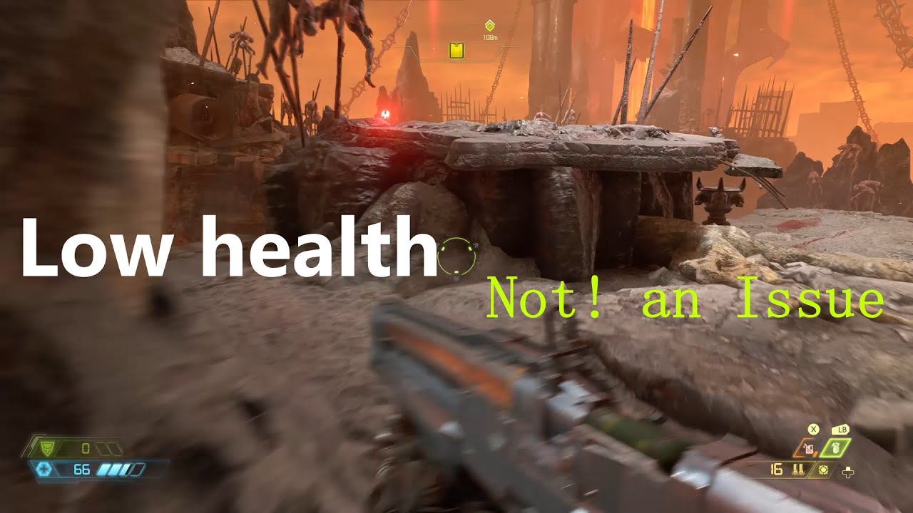 Taking down in spite of low heath. | DOOM Eternal - YouTube