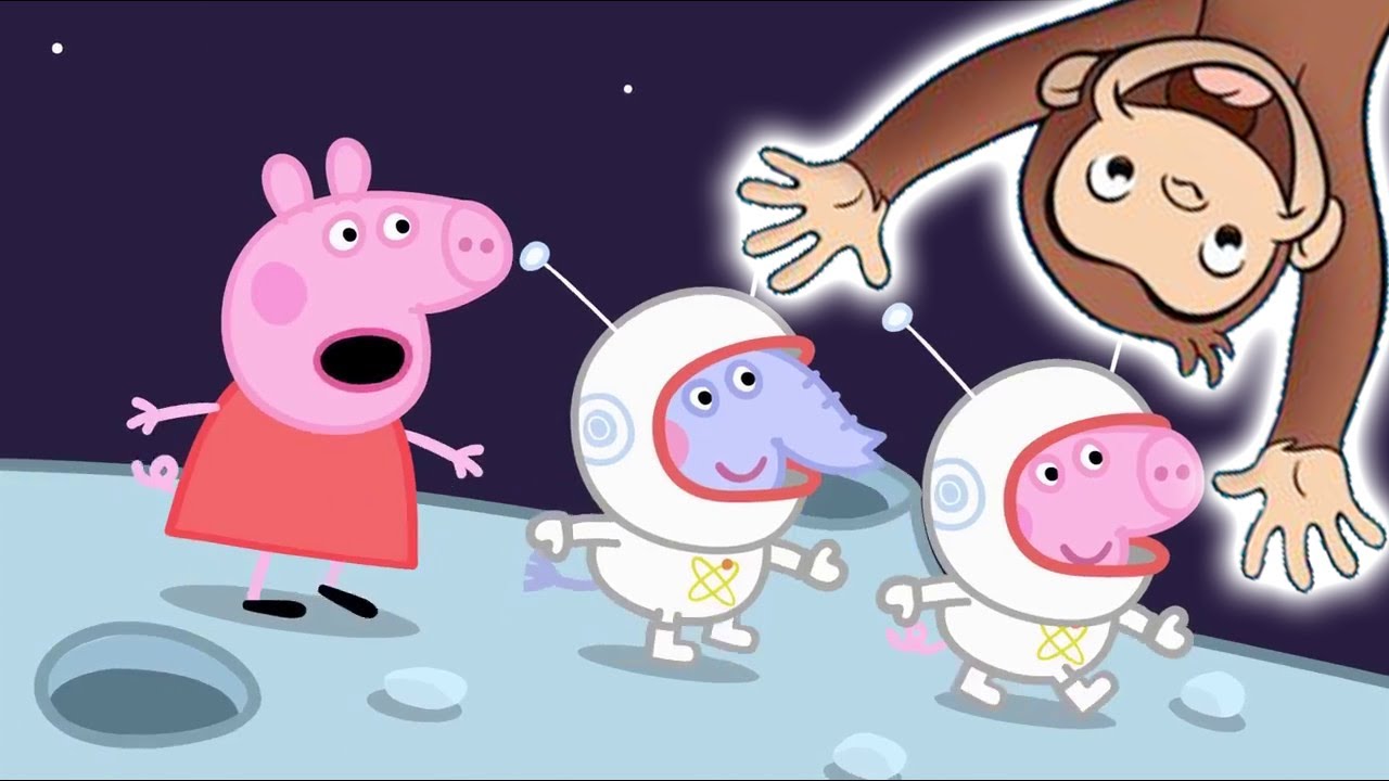 Jorge el Curioso | Peppa Pig | Aventura En el Espacio | En español ...