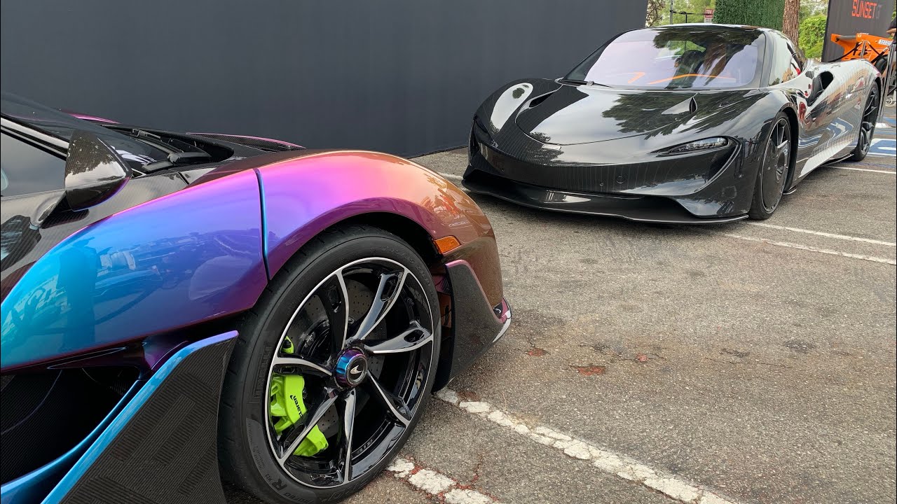 McLaren Sabre & McLaren Speedtail side by side video in 4K - YouTube