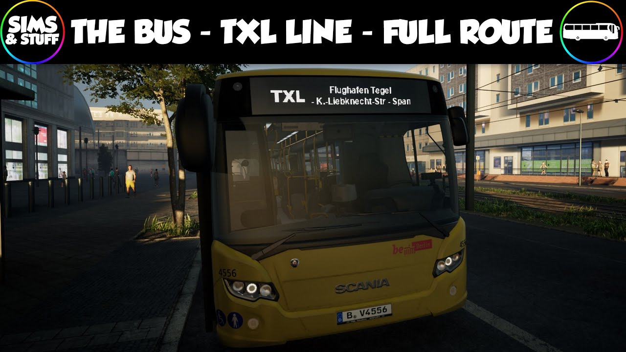 THE BUS | TXL Line | Full Route | Scania Bendy Bus From The Airport ...