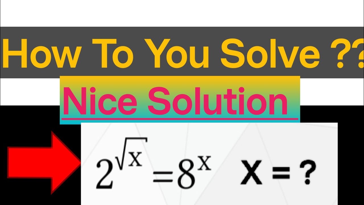 Nice Solution of Exponent Math | class 9th| #exponents #cbseboard #skydacademy #mathproblem ...