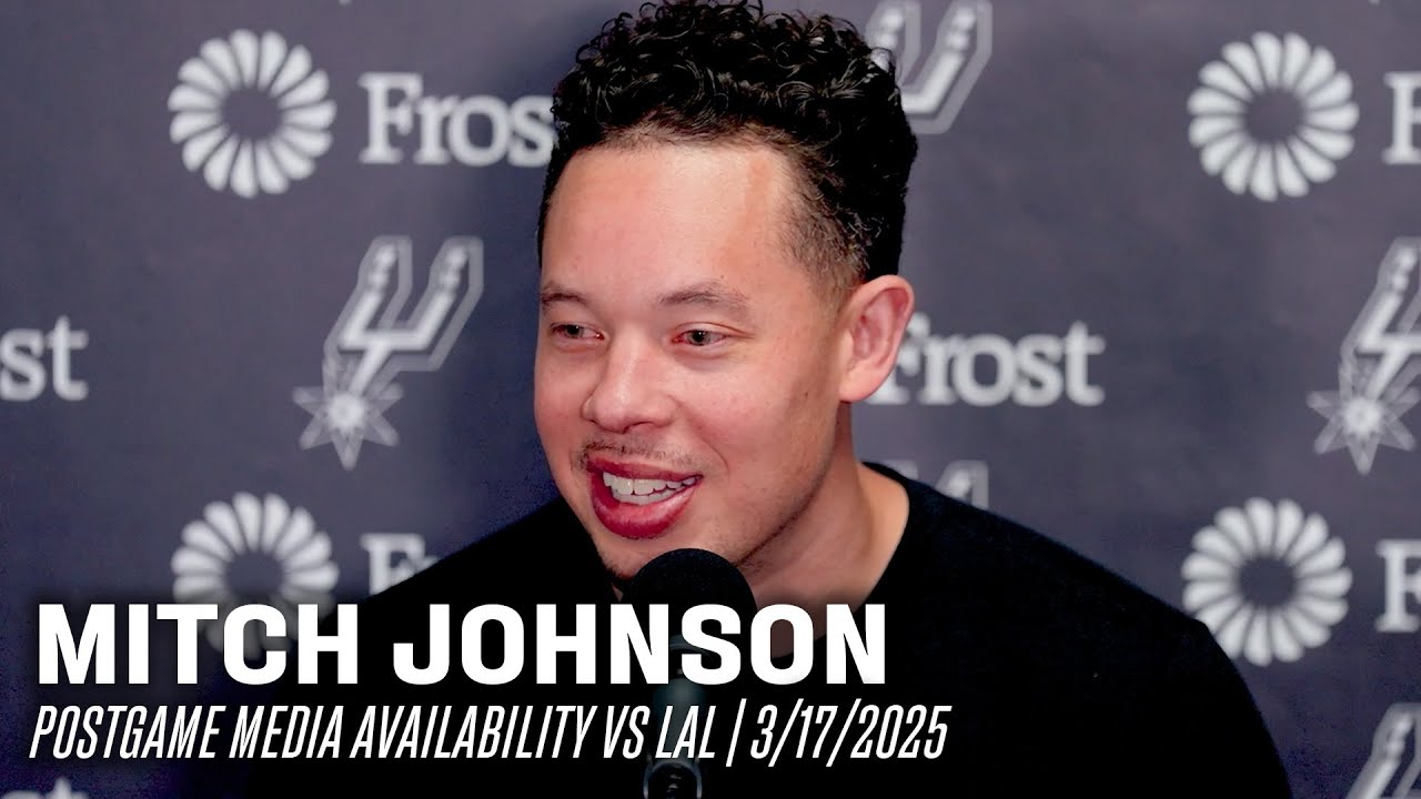 Mitch Johnson Postgame vs Los Angeles Lakers | 3.17.2025 - YouTube