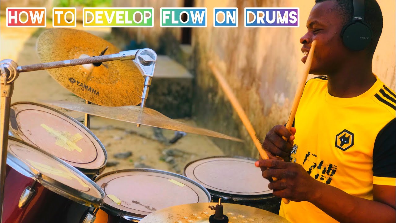 HOW TO DEVELOP FLOW ON DRUMS?? Drum lessons for beginners!! - YouTube
