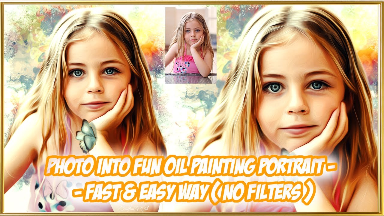 PHOTO INTO FUN OIL PAINTING PORTRAIT - OIL PAINTING PORTRAIT PHOTOSHOP ...