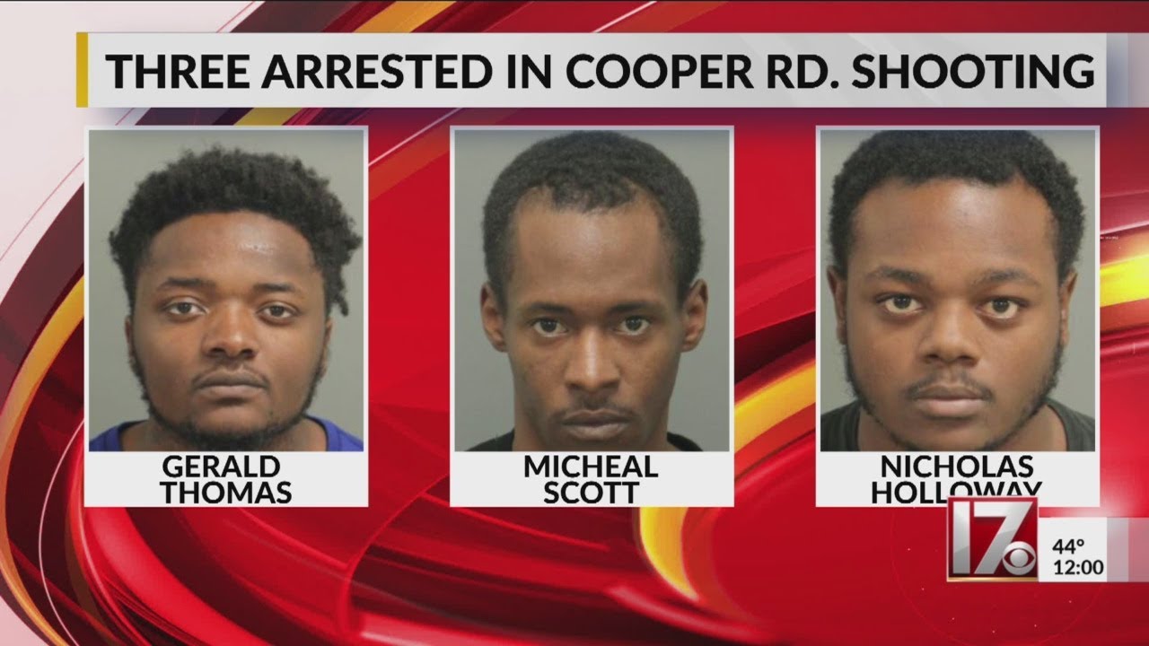 Three arrested in Cooper Rd. shooting - YouTube