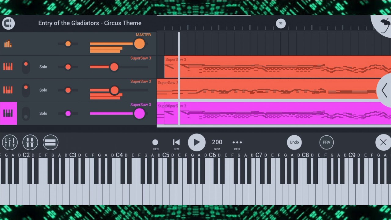 Entry of the Gladiators - circus theme 8 BIT music by FL STUDIO MOBILE ...