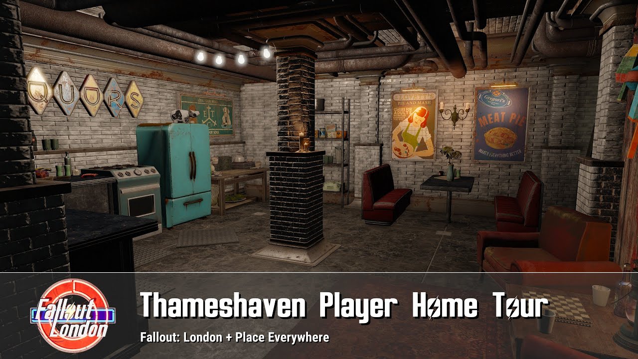 Fallout: London - Thameshaven Player Home Tour - YouTube