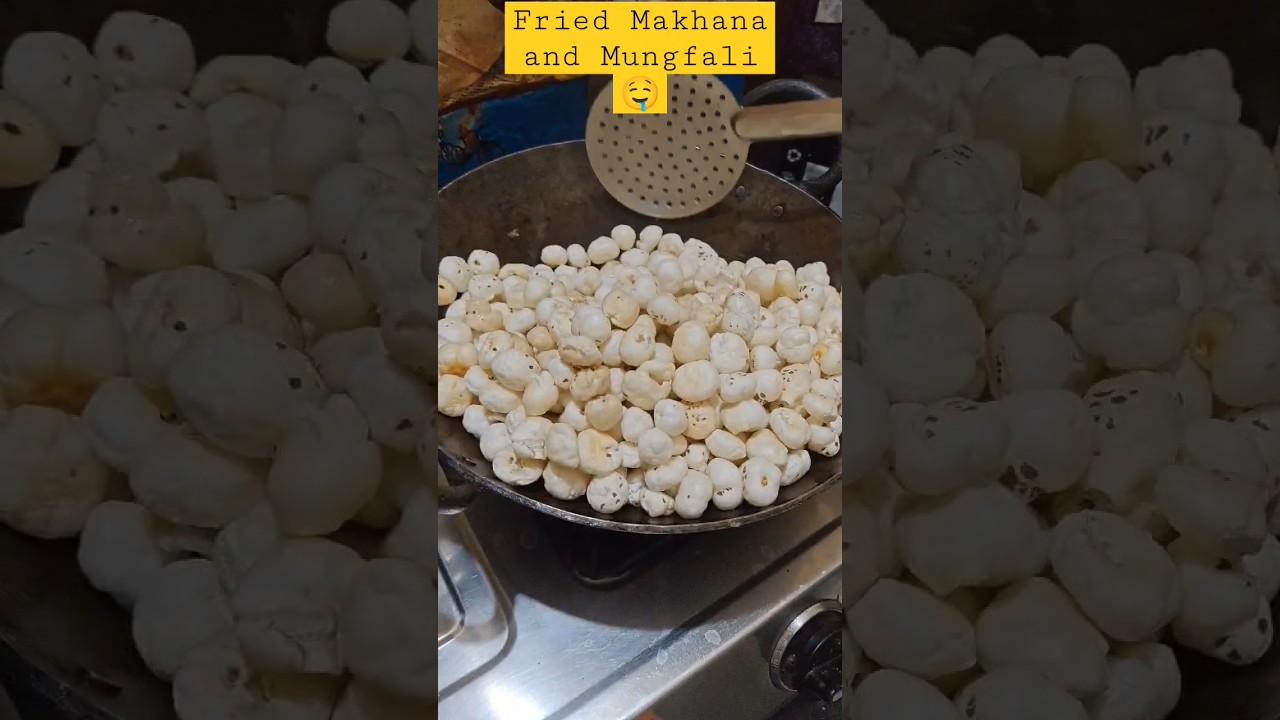 Delicious Fried Makhana and Mungfali (recipe and decoration 🤤) #food # ...
