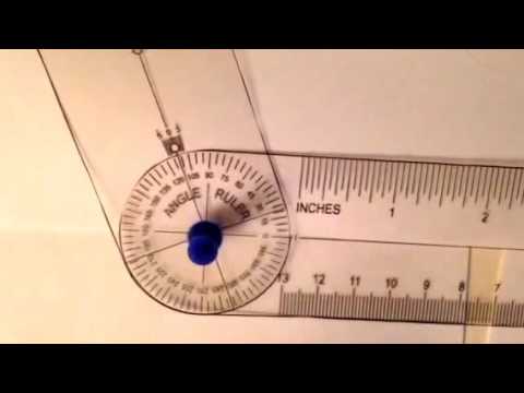Measuring Angles with an Angle Ruler - YouTube