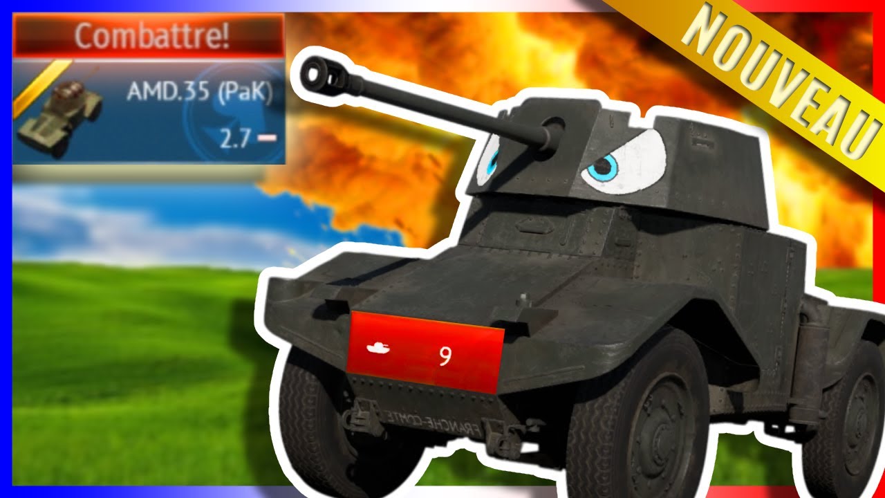 AMD.35 Pak : Le CHAR LÉGER FRANCAIS au REDOUTABLE CANON de 50mm ! - YouTube