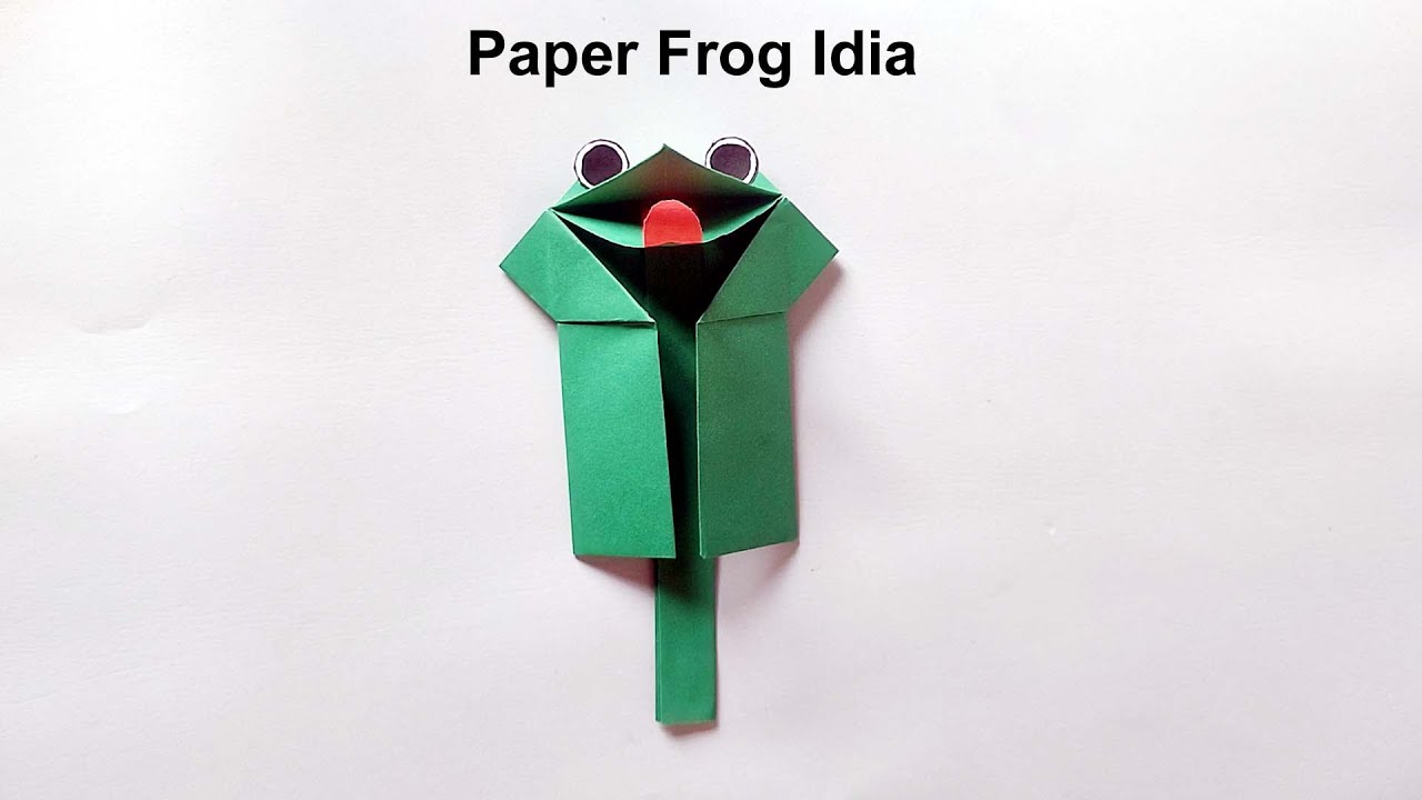 How to make paper Frog | Easy craft | DIY crafts | Easy Frog Craft ...