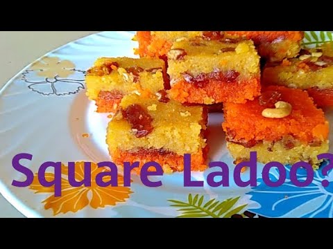 square Ladoo homemade||healthy Ladoo Recipe||വീട്ടിൽ ലഡൂ ഉണ്ടാക്കാം ...