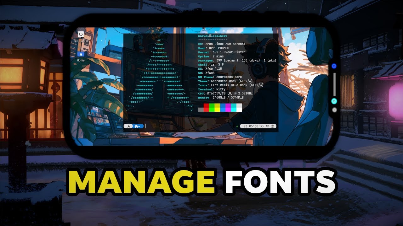 How to Install Manage and Remove Fonts - Termux X11 (No Talking) - YouTube