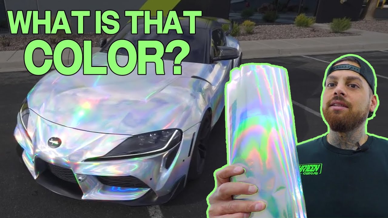 Supra Gets COMPLETELY transformed. Full Wrap in Chrome. - YouTube