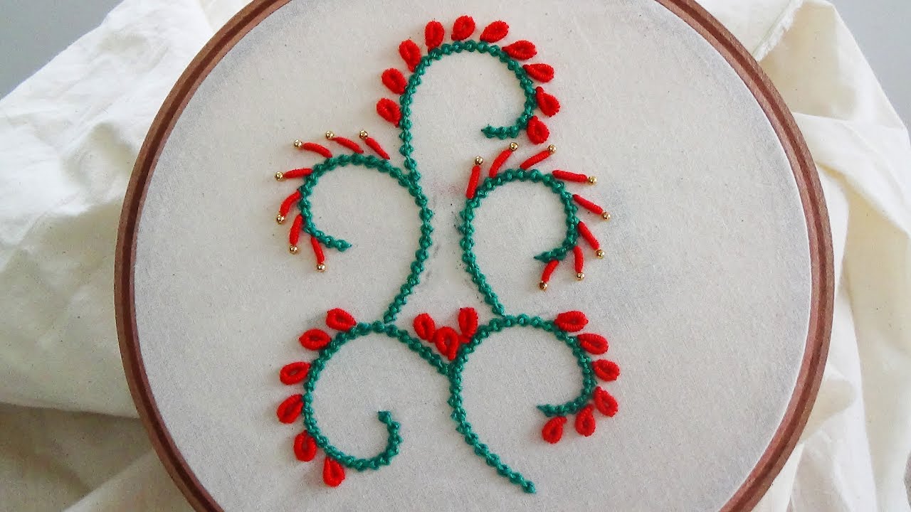 Hand Embroidery: Palestrina Stitch - YouTube