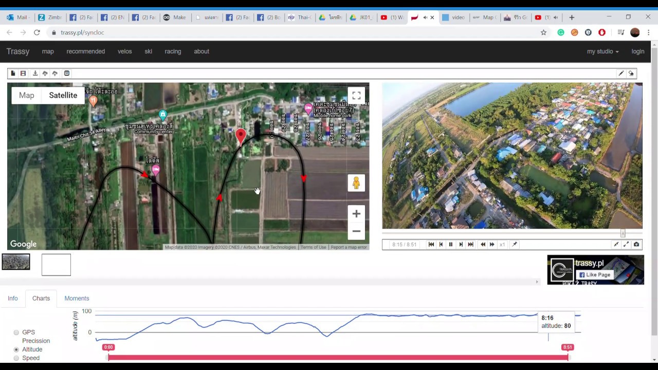Overlay Gopro video location on Google Map by trassy. - YouTube