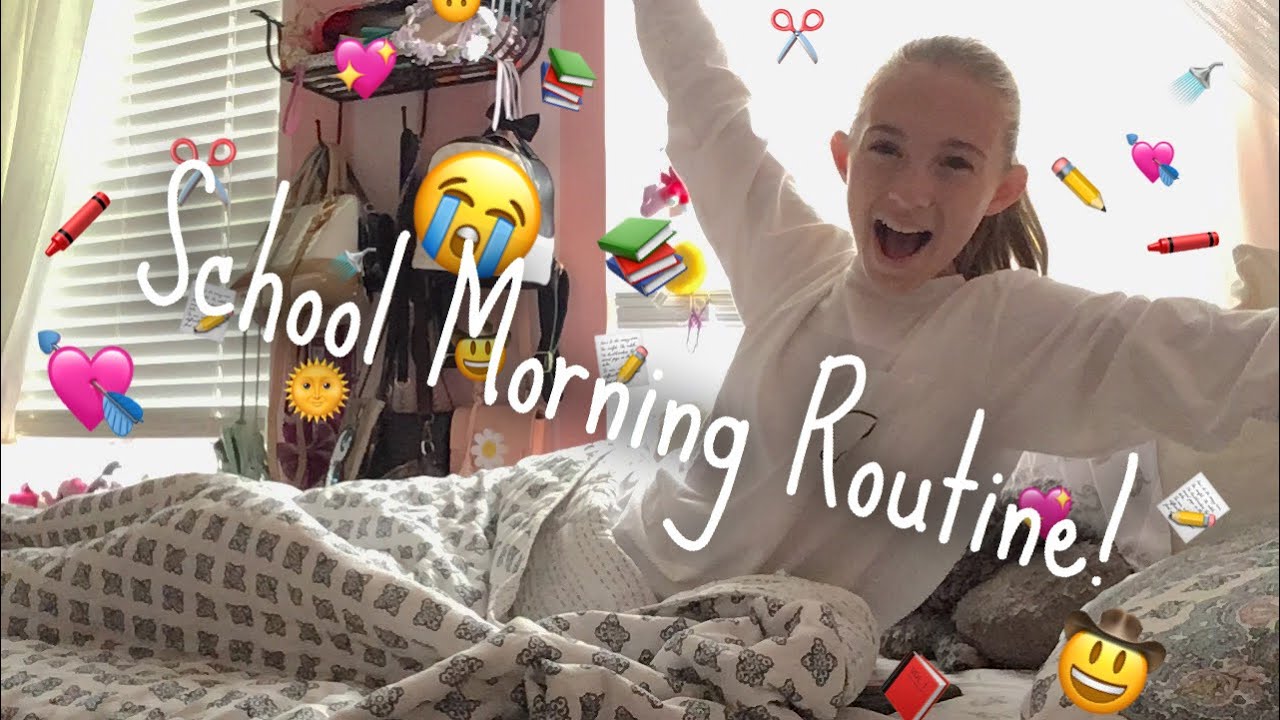 Realistic School Morning Routine (vlog style) - YouTube