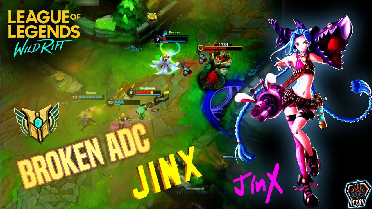 JINX WILD RIFT PRO BUILD - GUIDE + GAMEPLAY + MONTAGE + TUTORIAL + TIPS ...