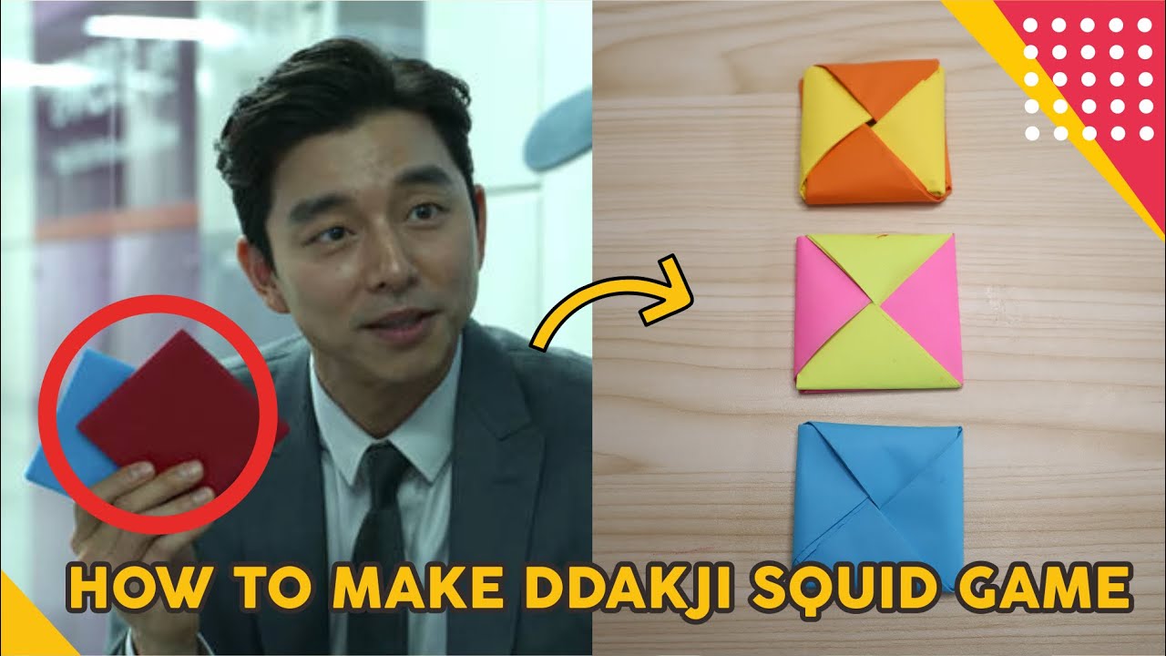 3 CARA BIKIN DDAKJI SEPERTI DI FILM SQUIDE GAME - How To Make Ddakji in ...