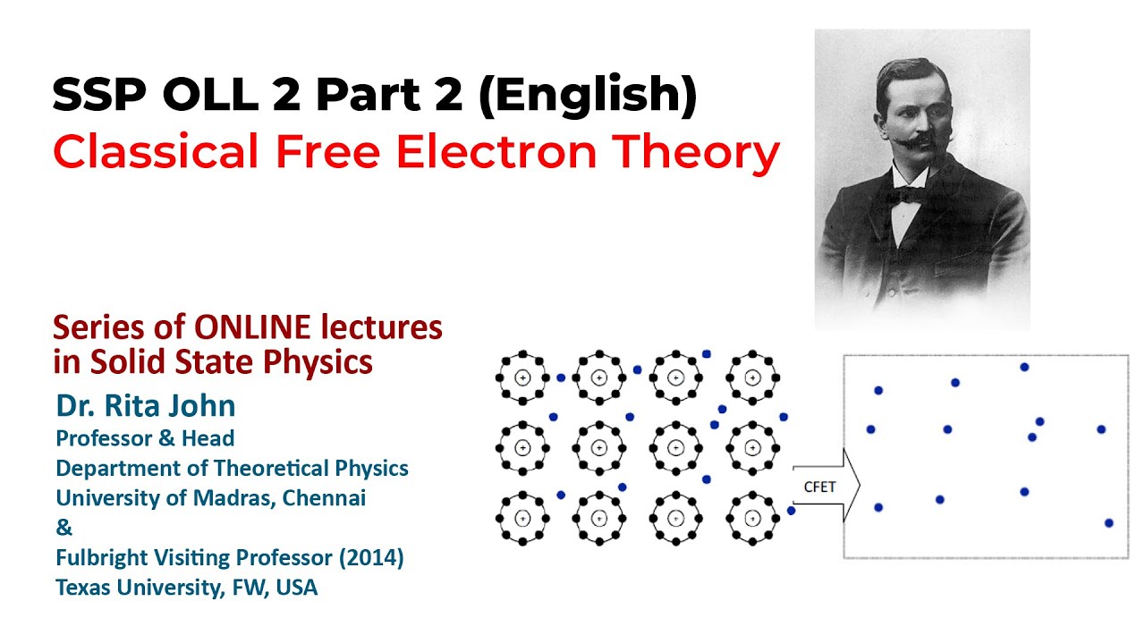 SSP OLL 2 Part 2 English Classical Free Electron Theory - YouTube
