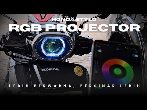 Modifikasi honda stylo biled aes rgb #chudaxbikersshop - YouTube