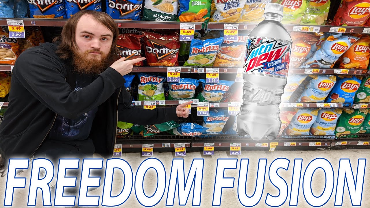 MOUNTAIN DEW NEW FREEDOM FUSION FLAVORED DRINK REVIEW - YouTube