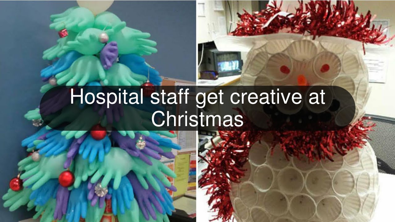 Hospital staff get creative at Christmas - YouTube