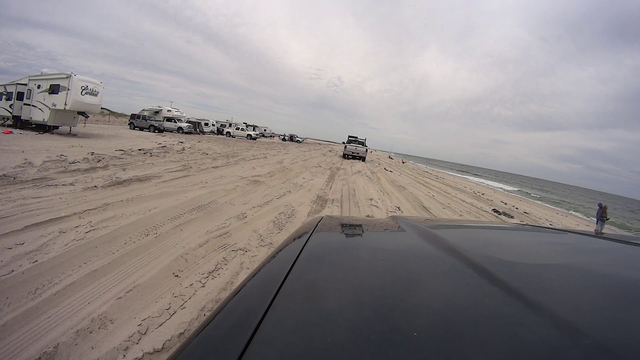 Smith point outer beach to inlet - YouTube