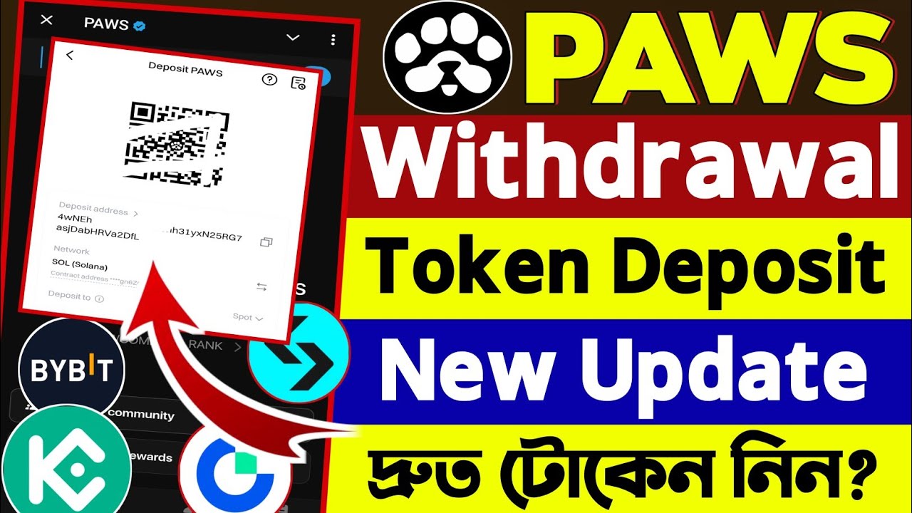 PAWS Token Withdrawal Process | PAWS Token Withdraw | Paws New Update ...