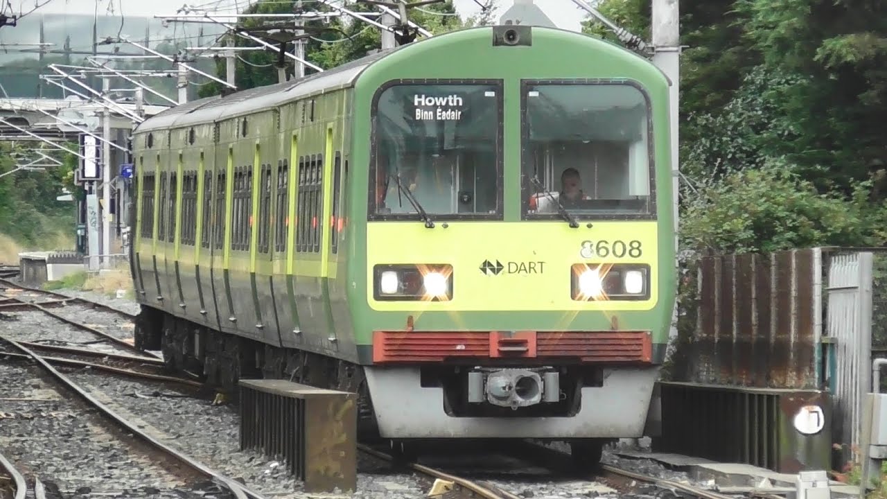 Irish Rail 8500 Class Dart Train 8608 - Howth Junction, Dublin - YouTube