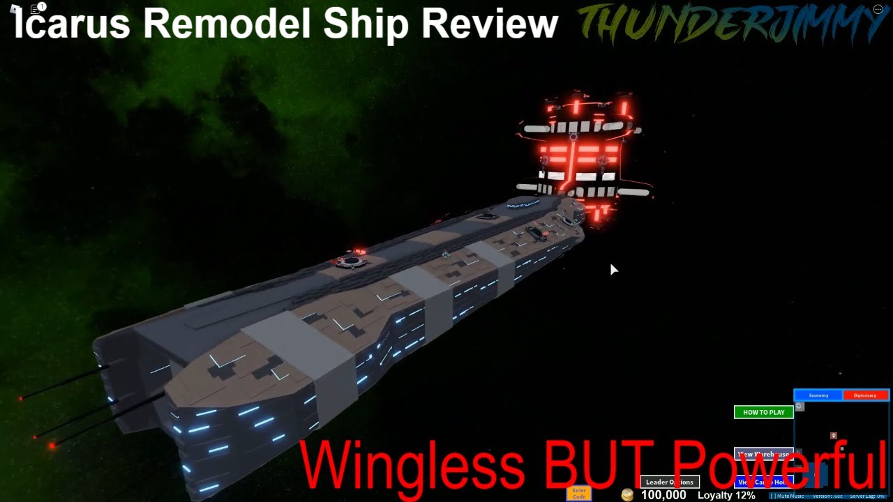 Icarus Remodel Ship Review - Wingless BUT Powerful: Roblox Galaxy ...