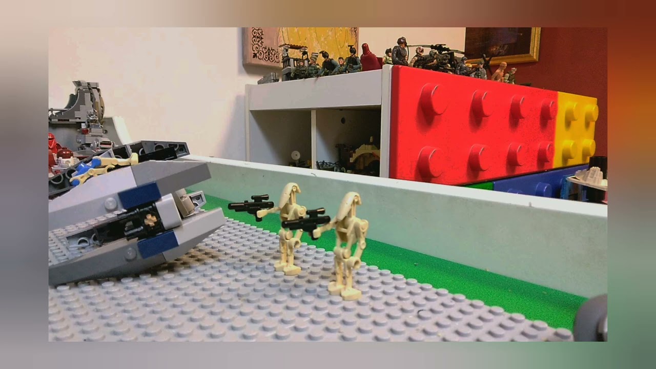 Epic Lego Stop Motion Battle- Battle Droid Attack - YouTube