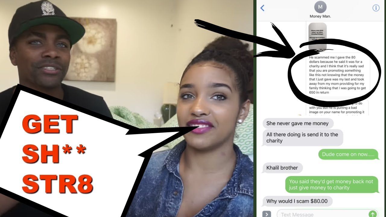 KHALIL AND CORIE RESPOND TO MY SCAM VIDEO - YouTube