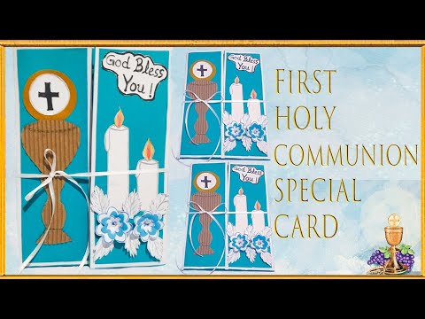 How to make a First Holy Communion Special Card | Quick and Easy Cards ...