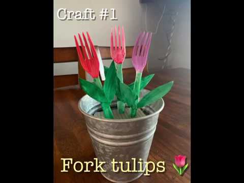 Fork Tulips with Ms. Vanessa - The Place for Children with Autism - YouTube