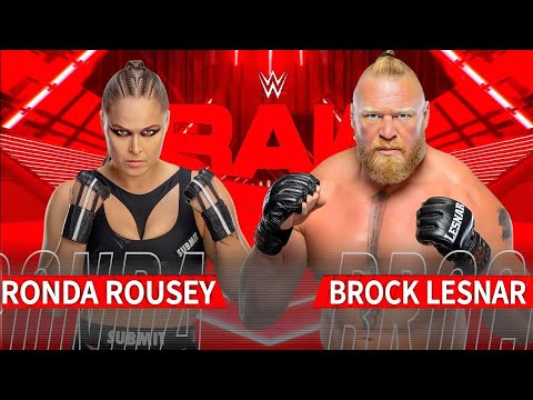 WWE 2K23 - Ronda Rousey Vs Brock Lesnar | WWE RAW - YouTube