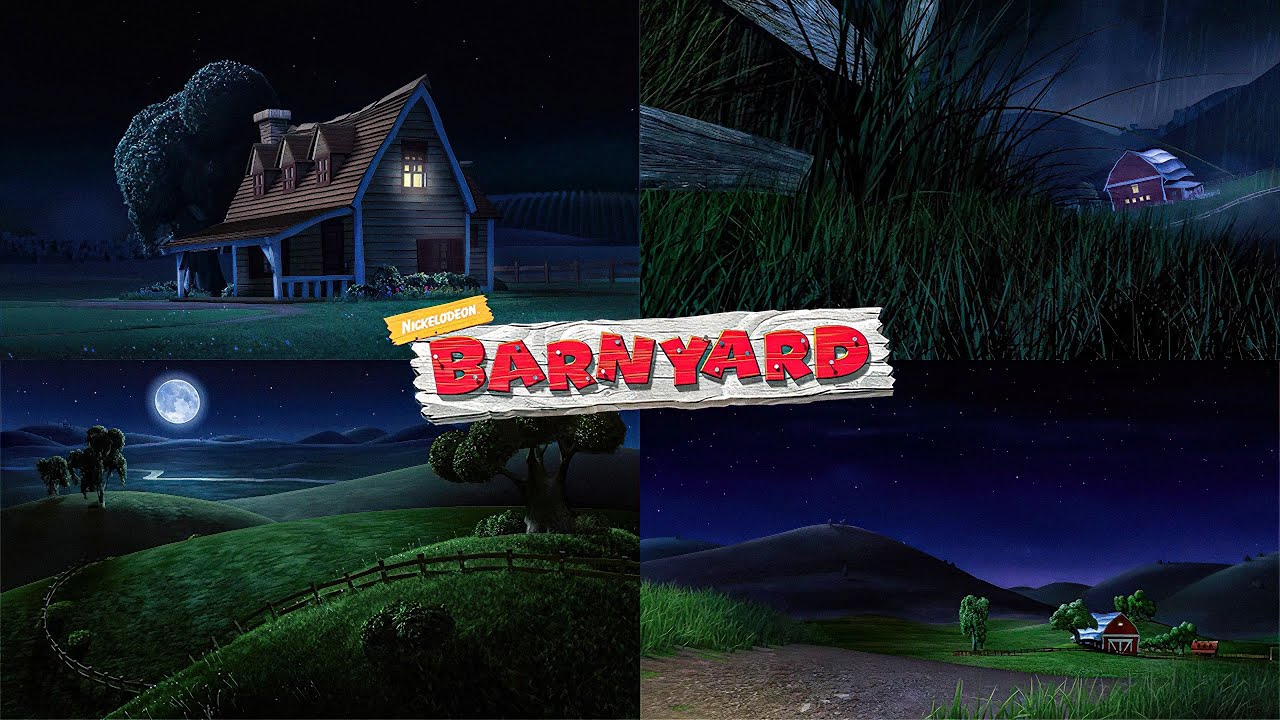 Barnyard | Movie Ambience - Soft Farm Night Sounds for Sleep, Study ...