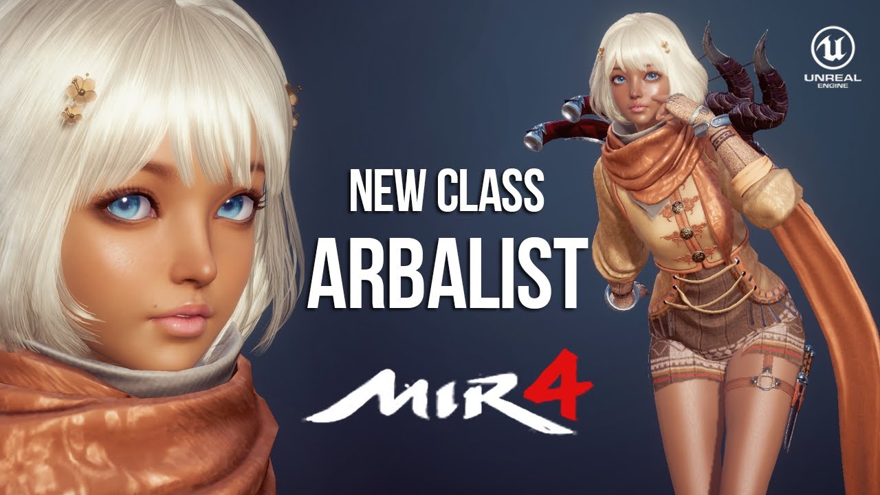 MIR4 New Class ARBALIST Gameplay First Look - YouTube
