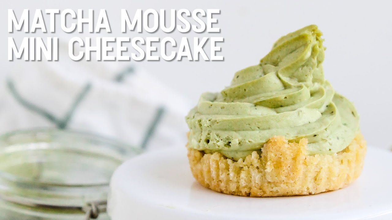 Matcha Mousse Mini Cheesecake - YouTube