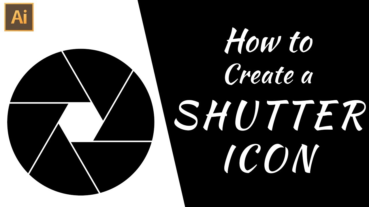 Create Shutter Icon | Adobe Illustrator Tutorial - YouTube