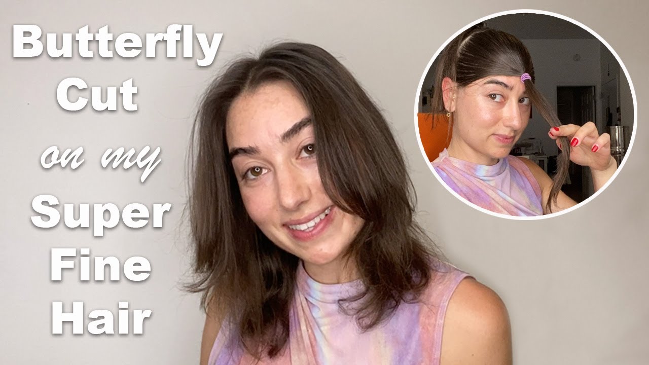 Trying the Butterfly Cut by Brad Mondo on my Thin Hair - YouTube