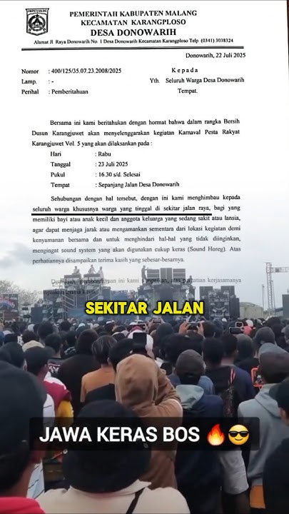 kades anjurkan warga mengungsi karena acara sound horeg di kabupaten malang - YouTube