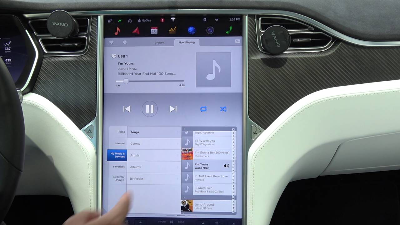 Tesla Model X and S - Media Player Function Explained and A Bug - YouTube