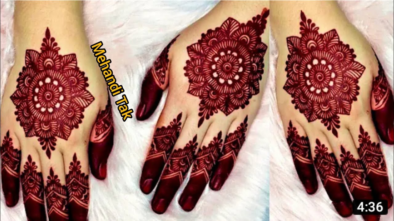 latest most beautiful mandala mehandi design || amazing easy mehandi ...