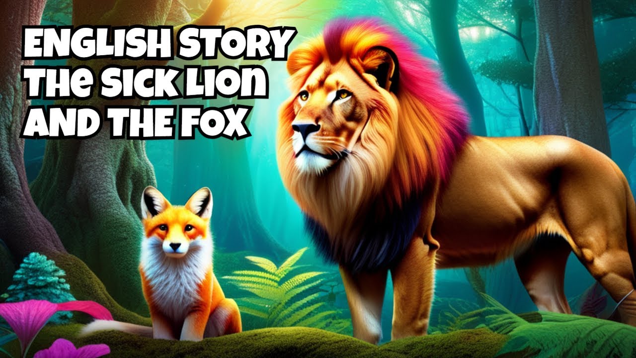 Learn English Through The Story of the Sick Lion and the Fox - YouTube