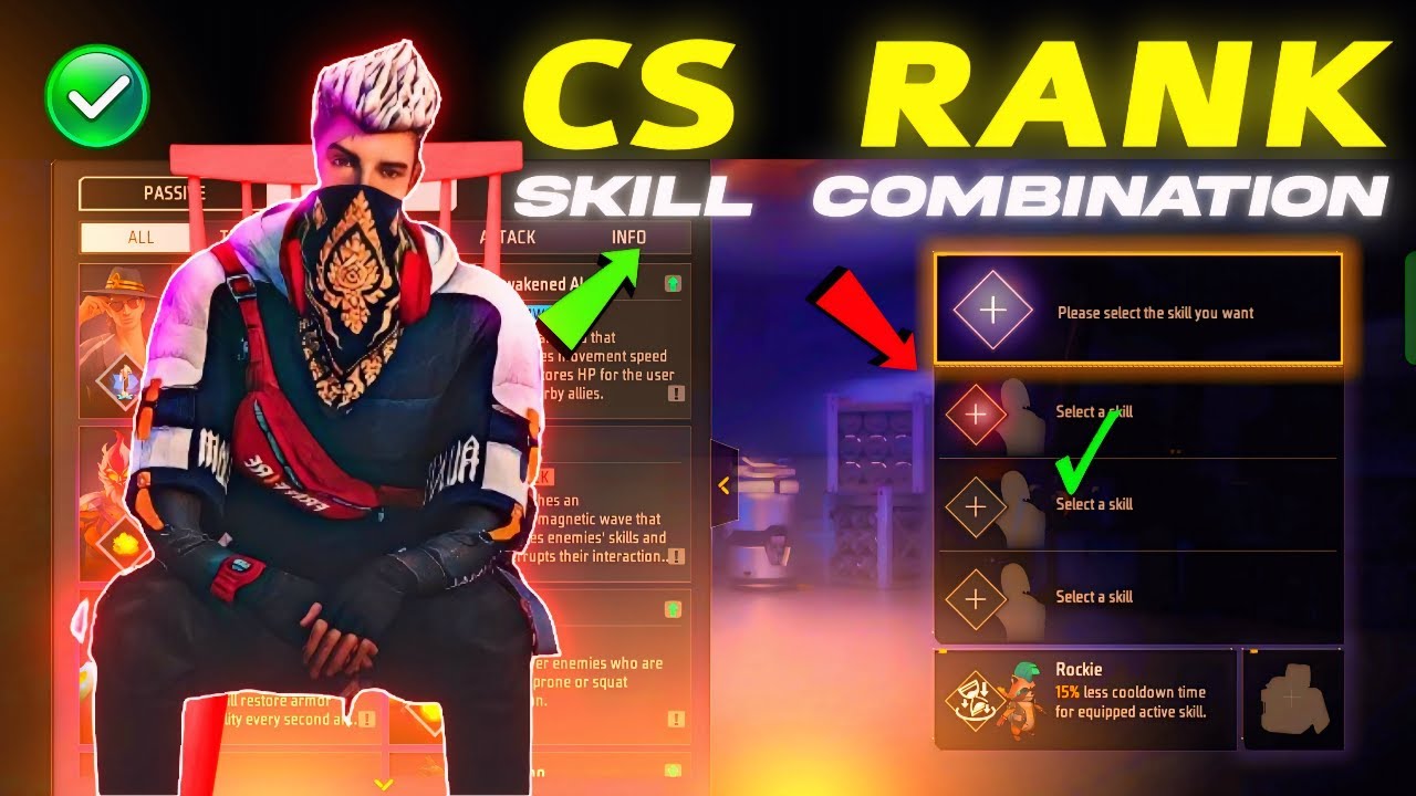 CS ranked Combination 2025 | Best Character Combination in Free Fire ...