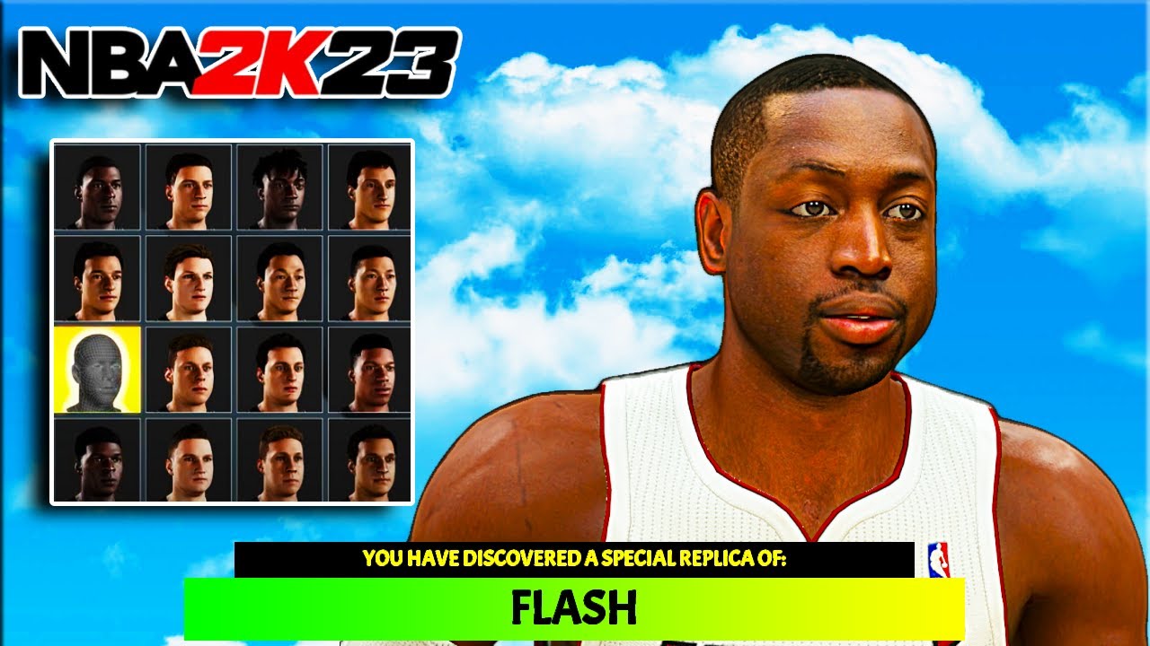 Dwyane Wade FLASH Replica Build and Face Creation in NBA 2k23! - YouTube