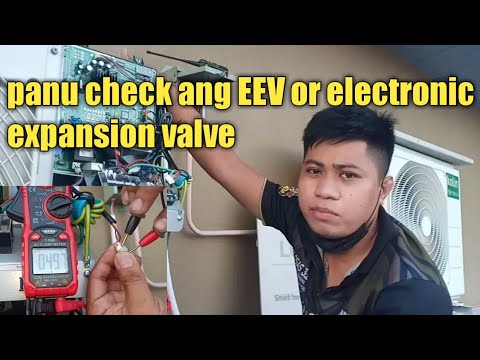 How to check EEV or electronic expansion valve - YouTube