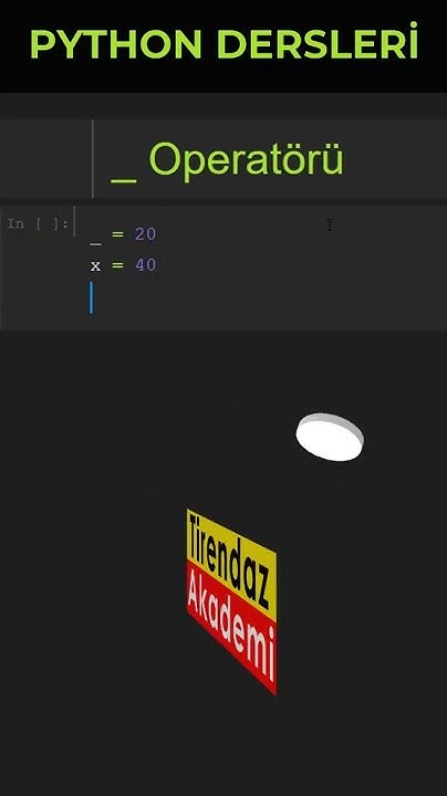 _ OPERATÖRÜ KULLANIMI | #Python Dersleri | #shorts - YouTube